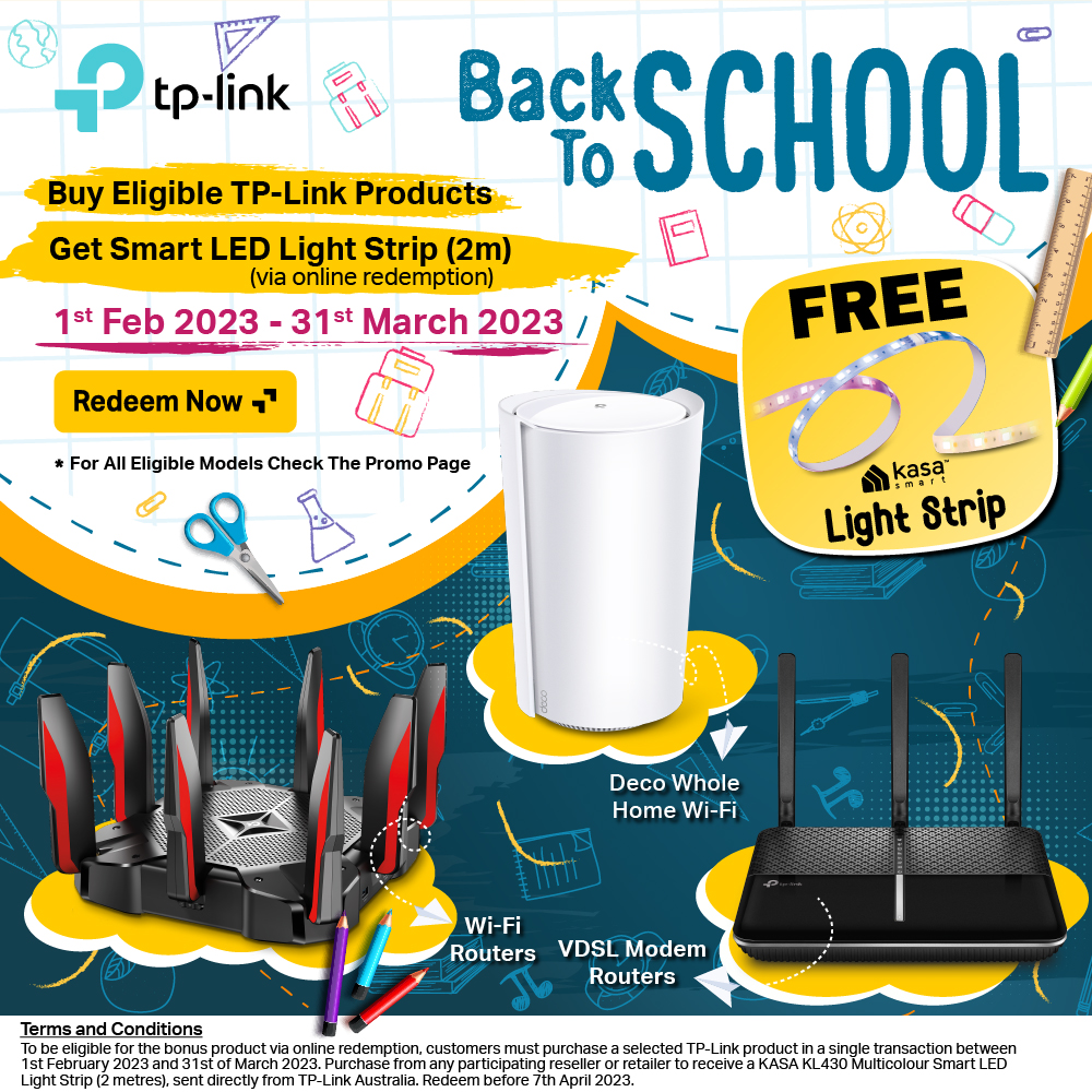 Buy Eligible TP-Link Products and Get Smart LED Light Strip