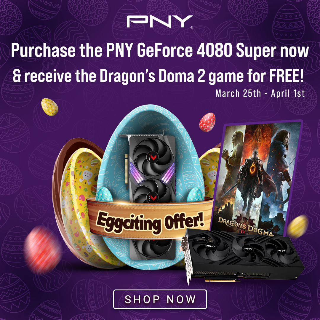 Purchase the PNY GeForce 4080 Super now & Receive the Dragon's Doma 2 ...