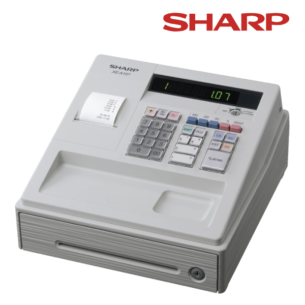 Sharp XEA107 White - Entry Level Cash Register - msy.com.au