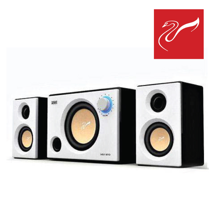 Swan M10 Powered 2.1 System Speakers White - msy.com.au