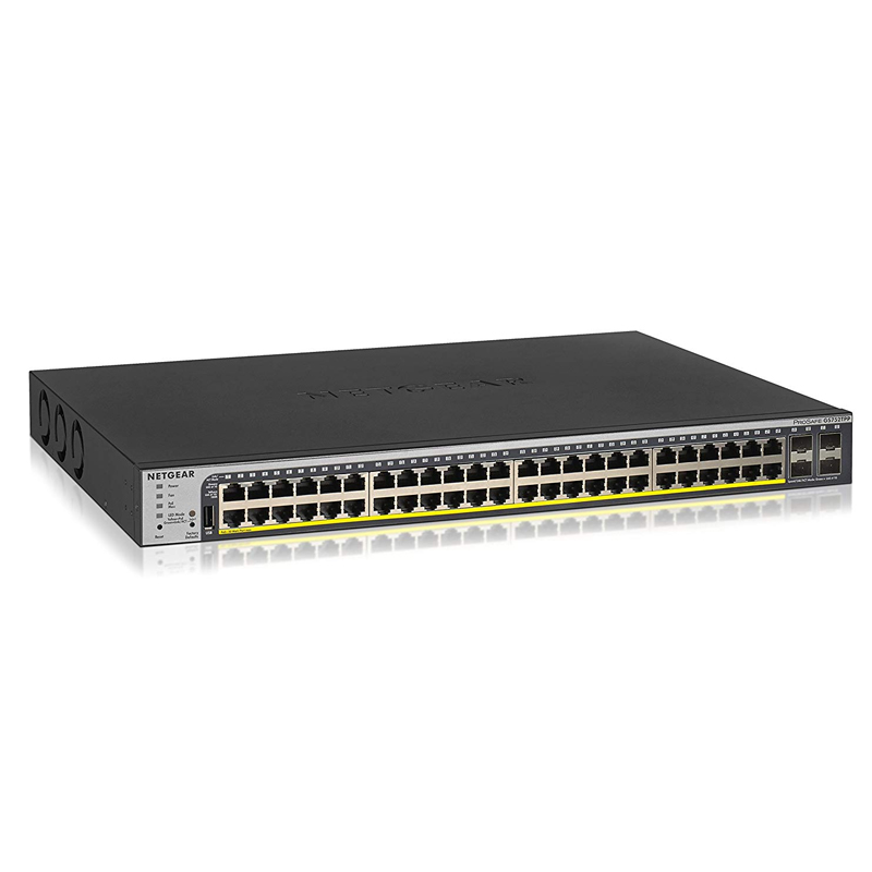 Netgear GS752TPP 48-Port 760W Gigabit PoE+ Ethernet Smart Managed Pro ...