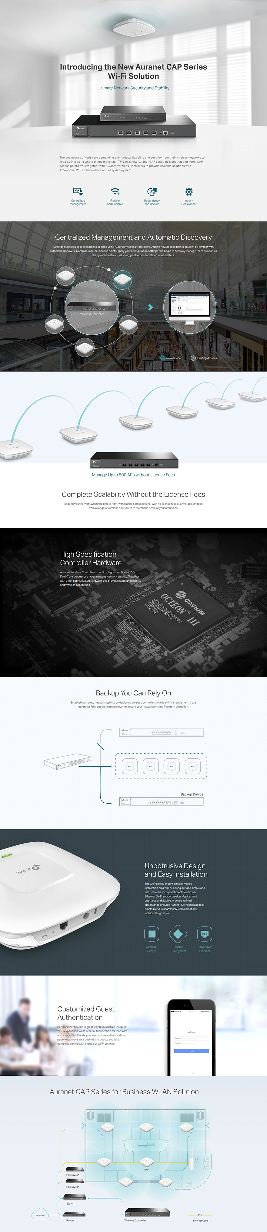 TP-Link Wireless Access Point Controller (AC50) - msy.com.au