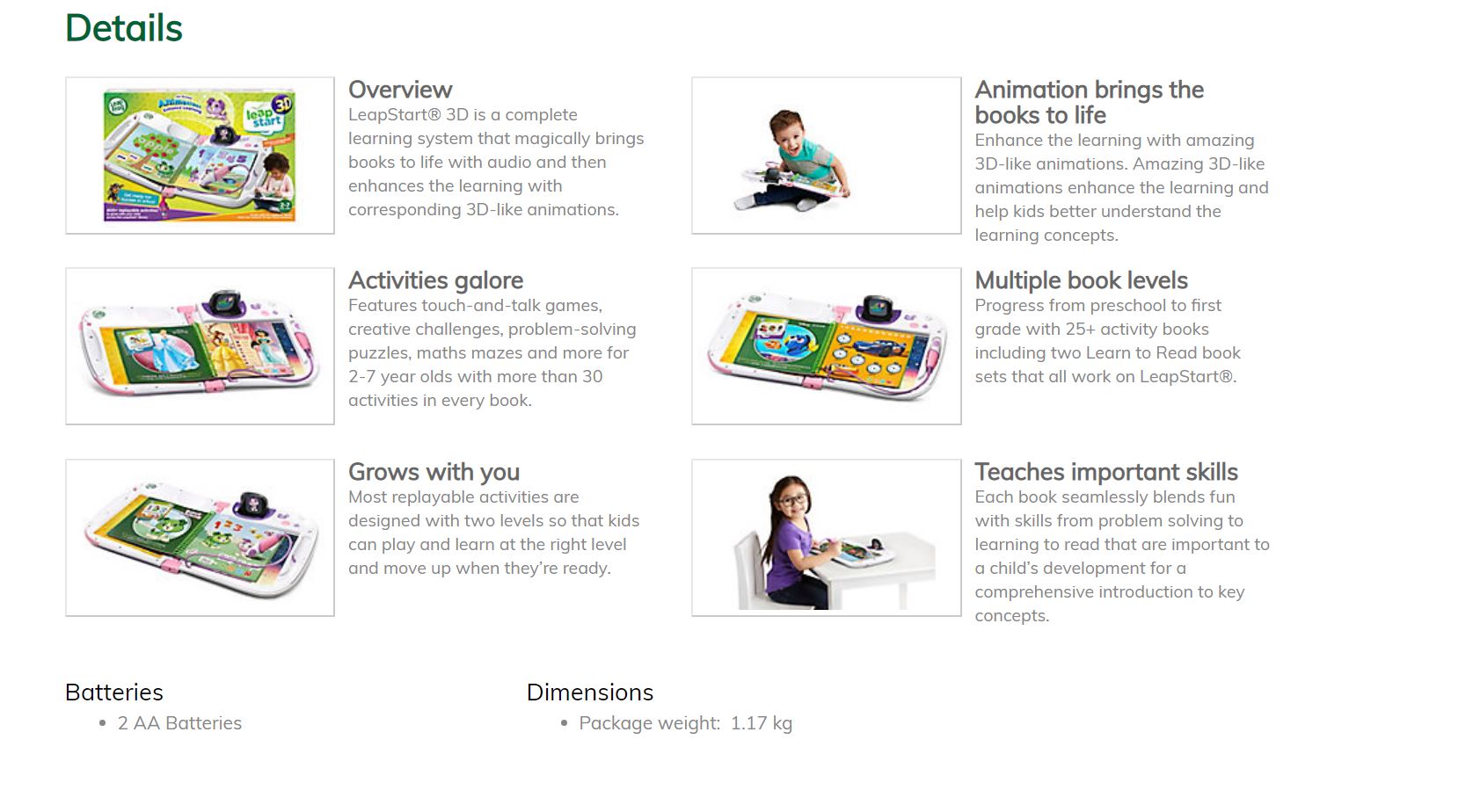 LeapFrog LeapStart 3D Interactive Learning System Pink - msy.com.au