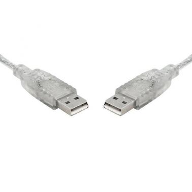 USB Cable 1M Type A to A M/M Transparent (UC-2001AA) - msy.com.au