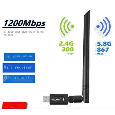1200Mbps Wireless Network Card Driver Free 2.4g/5.8g USB3.0 Dual Band ...