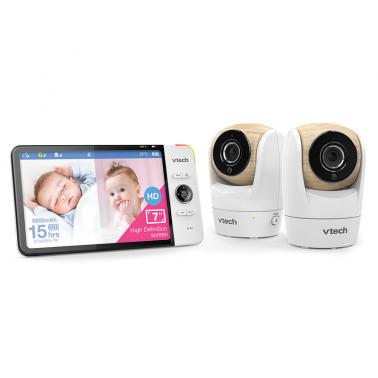 VTech BM7750HD-2 2 Camera Pan and Tilt Video and Audio Baby Monitor ...