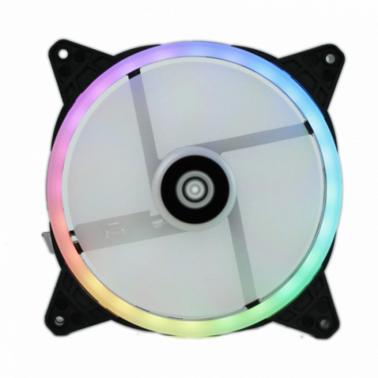Rotanium 140mm Dual Ring Molex LED Case Fan - Rainbow - msy.com.au