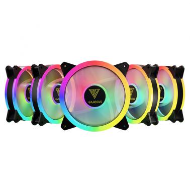 Gamdias AEOLUS M2-1205R 120mm Addressable ARGB Case Fan with Remote ...
