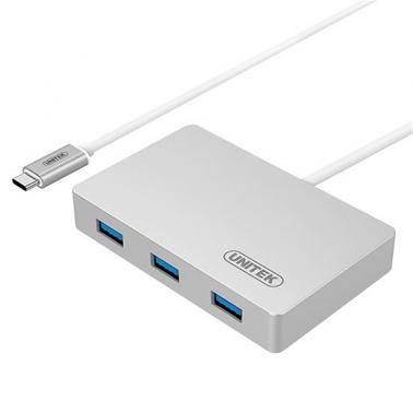 Unitek USB-C to 3-Port USB-A Hub with USB Power Delivery - msy.com.au
