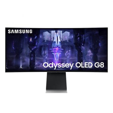 Samsung Odyssey G8 34in UWQHD OLED 175Hz FreeSync Curved Gaming Monitor ...