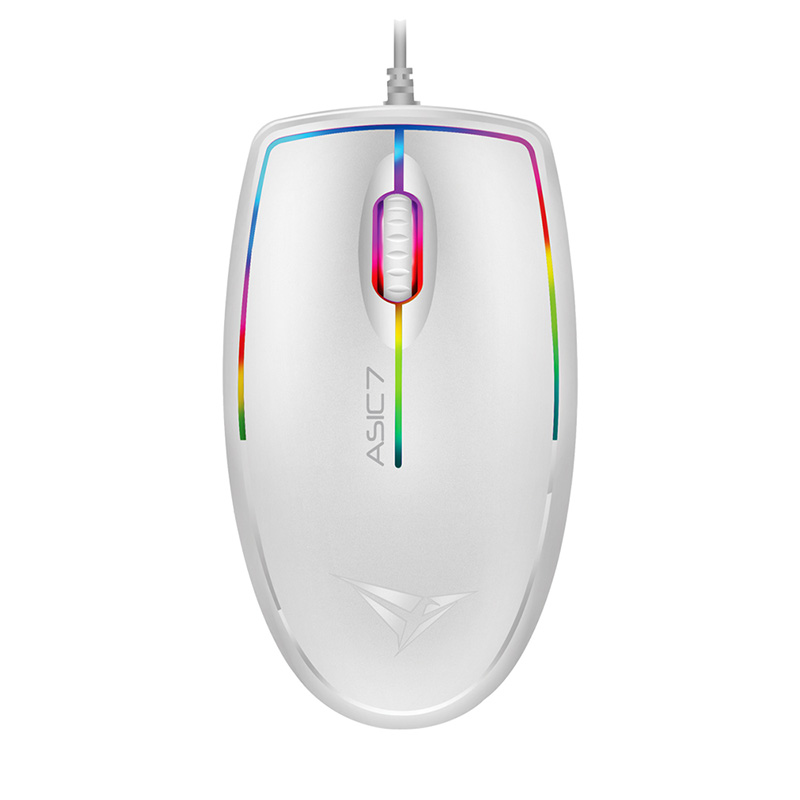 Alcatroz ASIC 7 RGB FX USB Optical Mouse - White - msy.com.au
