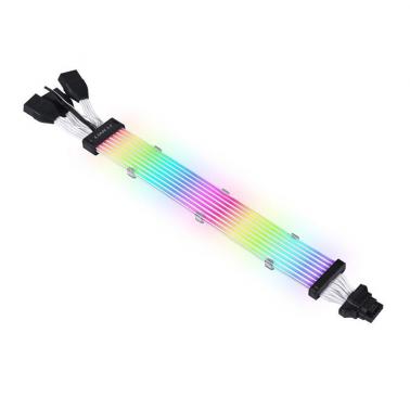 Lian Li Strimer Plus 12+4 Pin to 3X8 Pin 8 Lights Addressable RGB LED ...