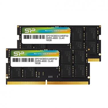 Silicon Power 32GB (2x16GB) SP032GBSVU480F22 4800Mhz CL40 DDR5 SODIMM ...