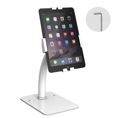 Brateck Universal Anti-Theft Tablet Kiosk Stand - White (PAD33-03 ...