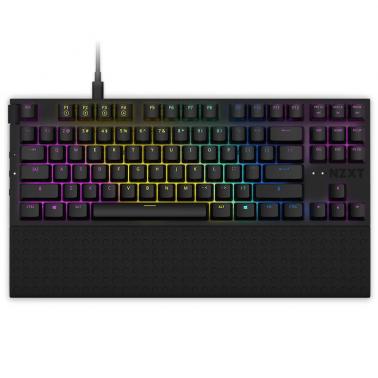NZXT Function Tenkeyless RGB Black Mechanical Keyboard - Gateron Red ...