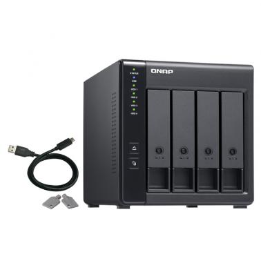 QNAP TR-004 4 Bay USB 3.0 SATA Raid NAS Expansion Enclosure Unit - msy ...