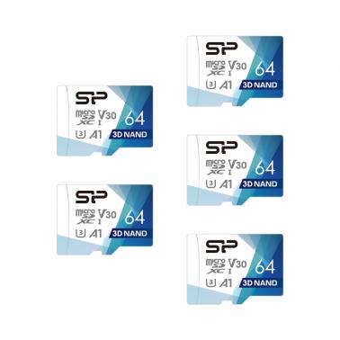 Silicon Power Superior PRO 64GB Micro SD Card, 4K/HD, 100MB/s Read, U3 ...