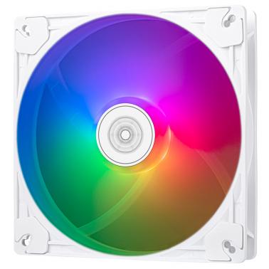 SilverStone Vista 140mm PWM ARGB Fan - White (SST-VS140W-ARGB) - msy.com.au