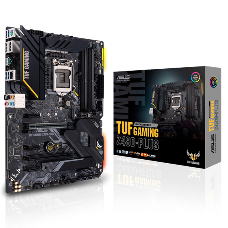 Asus TUF Gaming Z490-Plus LGA 1200 ATX Motherboard (TUF GAMING Z490 ...