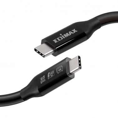 Edimax 40Gbps USB4 Thunderbolt 3 Cable USB-C to USB-Cable, 1 m Length ...