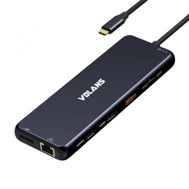 Volans 13-in-1 Triple Display USB-C Hub and Docking Station (VL-UCH2P ...