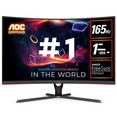 AOC 31.5in QHD 165Hz FreeSync Curved Gaming Monitor (CQ32G3SE) - msy.com.au