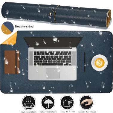 Dual-Sided Multifunctional Office Desk Pad, Waterproof Desk Mat ...