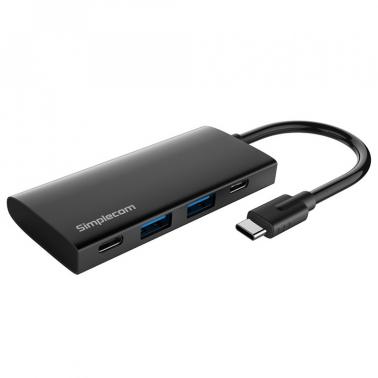Simplecom 4-Port 2 x USB-A and 2 x USB-C to USB-C Hub (CH382) - msy.com.au