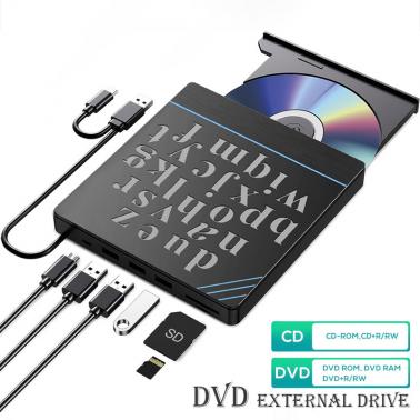 8 in1 computer external usb3.0 card CD mobile drive external USB - C ...