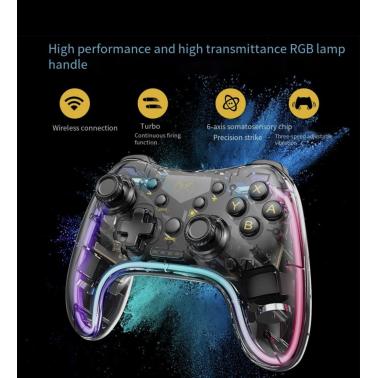 Switch pro transparent controller wireless Bluetooth PC computer mobile ...