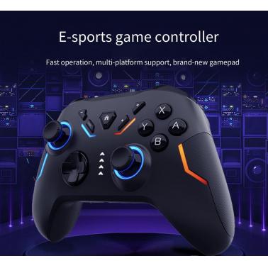 Switched RGB dazzling gaming controller six-axis somatosensory PC ...
