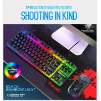 T2 luminous keyboard and mouse set computer console game mechanical ...