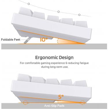 LTC NB681 Nimbleback Wired 65% RGB 68 Keys Gaming Hot-Swappable ...