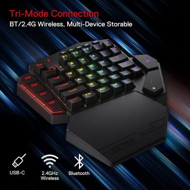 Redragon K585 PRO Wireless One-Handed Mechanical Keyboard 42 Keys 3 ...