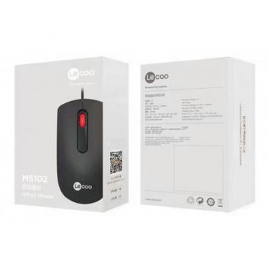 Lenovo Lecoo MS102 PRO Wired USB Mouse - Black (MO-MS102) - msy.com.au