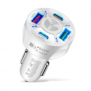 New PD 20W Dual USB C Car Charger Fast Charging PD Quick Charge 3.0 USB ...