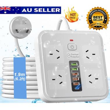 Powerboard USB 10in1 Power Board with Surge Protection Smart USB C ...