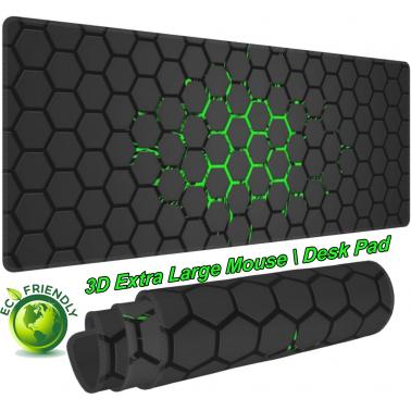 Gaming Mouse Pad Large Desk Pad 3D Mouse Mat with Non-Slip Base and ...