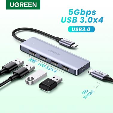 UGREEN 4-Port USB3.0 Hub with USB-C Power Supply - msy.com.au