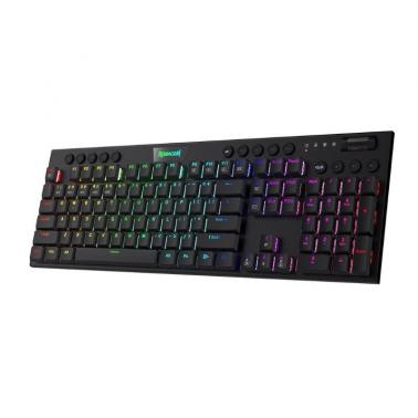 Redragon K618 PRO 3-Mode Wireless RGB Mechanical Keyboard, BT/2.4Ghz ...