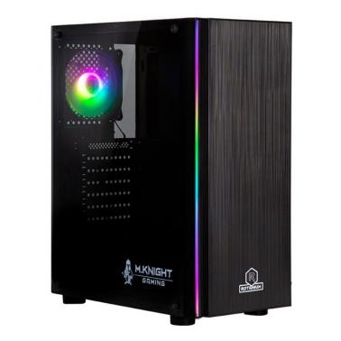 Rotanium Temper-TG102 RGB Tempered Glass ATX Gaming Case (Temper-TG102 ...