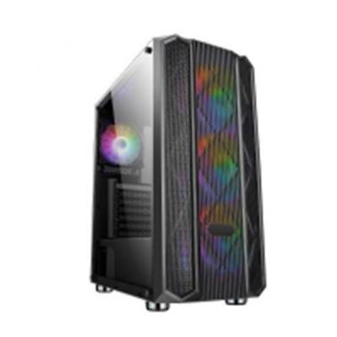 Rotanium Temper-TG307 ARGB Tempered Glass ATX Gaming Case - Black ...