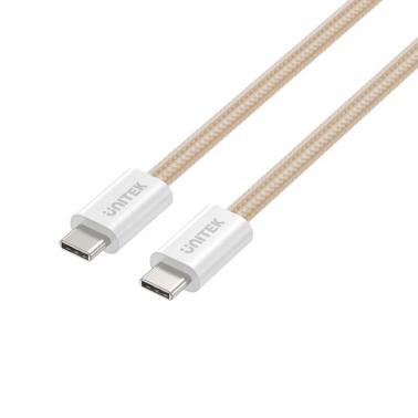 Unitek 100W Magnetic USB-C Beige Cable - 1m (UTC14141ACL01) - msy.com.au