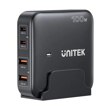 Unitek 100W 4 Port Desktop USB GaN Smart Charging Station - Black ...