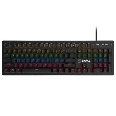 MSI Forge GK300 RGB Advanced Wired Mechanical Gaming Keyboard - Blue ...