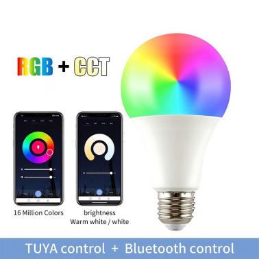 Smart Light Bulb, 15W Dimmable RGB Color Changing Wi-Fi LED Smart Bulb ...