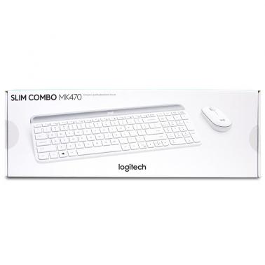 Logitech MK470 Slim Wireless Keyboard and Mouse Combo - White (920 ...