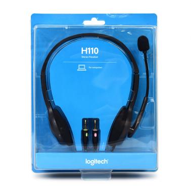 Logitech H110 On Ear Stereo Headset (981-000459) - msy.com.au