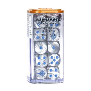 Games Workshop 13-03 The Old World: High Elf Realms Dice - msy.com.au
