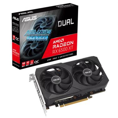 Asus Radeon RX 6500 XT Dual OC 4G V2 Graphics Card (DUAL-RX6500XT-O4G ...